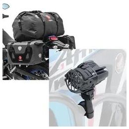 Set: Satteltaschen Set passend für Honda Transalp XL 700 / 650 / 600 V RX80 Hecktasche + LED Zusatzscheinwerfer Set passend für Honda Transalp XL 700 / 650 / 600 V Lumitecs S22X