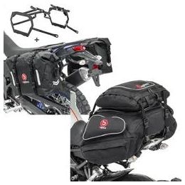 Set: Satteltaschen Set WP8 passend für Yamaha Tenere 700 19-24 mit Kofferträger Bagtecs + Hecktaschen Set Yamaha Tenere 700 Bagtecs X50 und X52