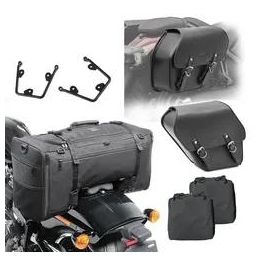 Set Hecktasche + Satteltaschen mit Halter passend für Honda Rebel 500 CMX 17-24 Craftride SQ1