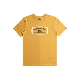 Quiksilver T-Shirt »Qs Mind Barrel« Mustard XXL XXL Stoff: Baumwoll-Jersey-Stoff [160 g/m2]