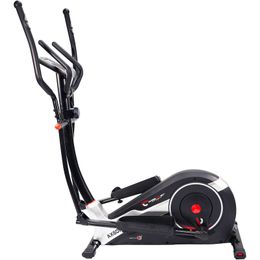 Christopeit Sport Crosstrainer »AX 6000« Schwungmasse ca. 8 kg, 10 Widerstandsstufen schwarz/silberfarben/rot