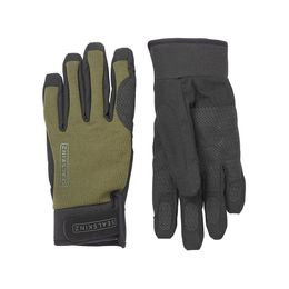 Sealskinz Funktionsfingerhandschuhe "Harling" in Khaki/ Schwarz - 28% | Größe L | Damenhandschuhe
