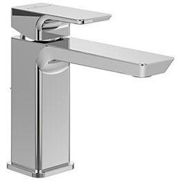 Villeroy & Boch Villeroy und Boch Subway 3.0 Einhebel-Waschtischarmatur TVW11200200061 mit Zugstangen-Ablaufgarnitur, chrom