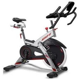 Speedbike BH FITNESS "Indoorbike Rex Electronic H921E", bunt (silberfarben, schwarz, rot), FahrradtrainerB:63cm H:117cm L:104cm, Schwungmasse ca. 20 kg, B:63cm H:117cm L:104cm