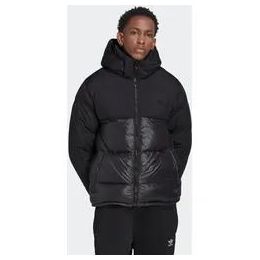 Outdoorjacke Adidas ORIGINALS "DOWN REGEN HOODED PUFFER DAUNENJACKE" Gr. XXL, schwarz (schwarz, schwarz) Herren Jacken