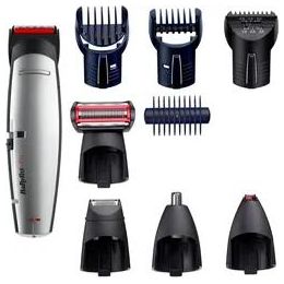 Multifunktionstrimmer BaByliss "E837E MEN X-10" Haarschneider rot (silberfarben, rot, anthrazit, schwarz) Multigrooming Set für Kopf, Gesicht & Körper