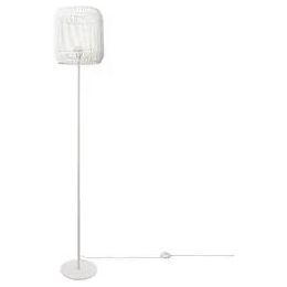 Stehlampe Paco Home "Pedro" Lampen Gr. Ø 28cm H: 150,5cm, weiß (weiß, weiß) moderne LED Lampe in Boho Optik, Wohnzimmer, Schlafzimmer, Fassung E27