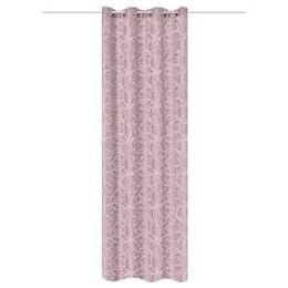 Home Wohnideen Vorhang HEINE HOME, rosa (rose), B:140cm H:245cm, Polyester, Gardinen