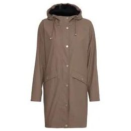 Regenjacke Ichi "Regenjacke IHTazi" Gr. M, beige (fossil) Damen Jacken