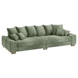 Big-Sofa Inosign "Nikita II" Sofas Gr. B/H/T: 300cm x 88cm x 118cm, Velours, Ausführung / Funktion, grün Wahlweise mit Kaltschaumpolsterung, bis 140 kg belastbar