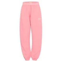 Jogginghose THEJOGGCONCEPT "Jogginghose JCRUBI JOGGING PANTS" Gr. M, N-Gr, orange (calypso coral), Damen, Web, Obermaterial: 100% Baumwolle CO., Hosen