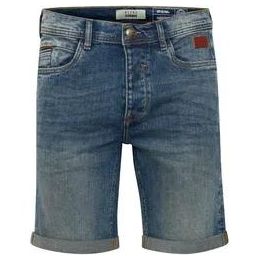 Jeansshorts Blend "Jeansshorts BHMartels" Gr. S, N-Gr, blau (denim middleblau), Herren, Web, Obermaterial: 99% Baumwolle CO. 1% Elasthan EL., unifarben, Jeans