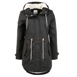 Regenmantel oxmo "Regenjacke OXJolinas" Gr. XS, schwarz Damen Mäntel