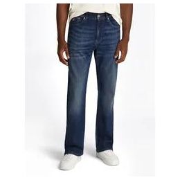 Bootcut-Jeans Tommy Jeans Gr. 33, Länge 34, blau (denim schwarz), Herren, Denim/Jeans, Obermaterial: 92% Baumwolle, 6% Polyester, 2% Elasthan, unifarben, Jeans, in blauer Waschung