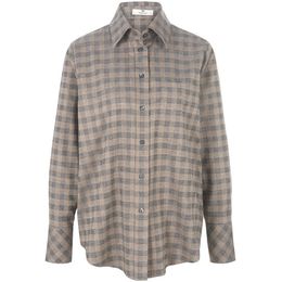 Peter Hahn - Bluse, grau, Gr. 36 / S - Baumwolle