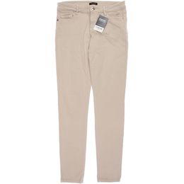 Massimo Dutti Damen Stoffhose, beige, Gr. 38