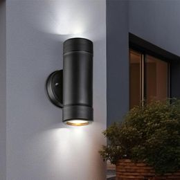 etc-shop Up Down Außen Wand Lampe Fassaden Garten Terasse Beleuchtung im Set inklusive led Leuchtmittel