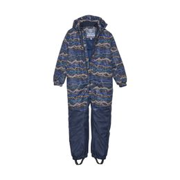 Schneeoverall Color Kids "Schneeoverall COOverall" Gr. 140, N-Gr, blau (total eclipse), Jungen, Obermaterial: 100% Polyester PES., Overalls