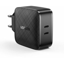 UGREEN - Ladegerät 2x usb Typ c 66W Power Delivery 3.0 Quick Charge 4.0+ schwarz