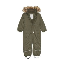 Schneeoverall Minymo "Schneeoverall MISnow" Gr. 122, grün (olive night), Mädchen, Obermaterial: 100% Polyester PES., Overalls