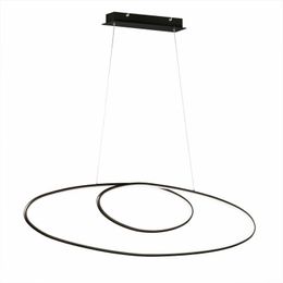 etc-shop - led Pendelleuchte dimmbar höhenverstellbar Leuchte Esszimmertisch Esszimmerlampe Hängeleuchte schwarz, Metall, 1x led 35W 3700Lm warmweiß,