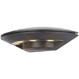 etc-shop Led alu Wand Down Strahler, Breite 24,5 cm millennium