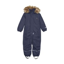 Schneeoverall Minymo "Schneeoverall MISnow" Gr. 122, blau (parisian night), Mädchen, Obermaterial: 100% Polyester PES., Overalls