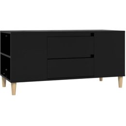 TV-Schrank Schwarz 102x44,5x50 cm Holzwerkstoff vidaXL