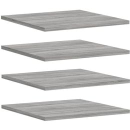 Wandregale 4 Stk. Grau Sonoma 40x50x1,5 cm Holzwerkstoff vidaXL