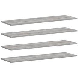 Wandregale 4 Stk. Grau Sonoma 100x30x1,5 cm Holzwerkstoff vidaXL