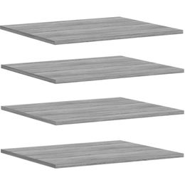 vidaXL - Wandregale 4 Stk. Grau Sonoma 60x50x1,5 cm Holzwerkstoff