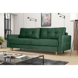 Kaiser Modernes Sofa Floro - 3-Sitzer mit Schlaffunktion Grün