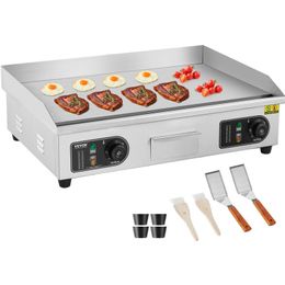 Vevor - Kommerzieller elektrischer Grill, 4000 w, flache Grillplatte für die Arbeitsplatte, einstellbare Temperatur von 122 °f bis 572 °f, 25,98 x