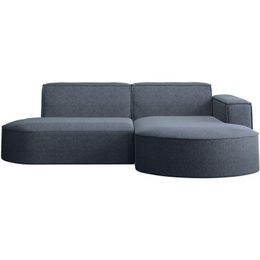 Kaiser Ecksofa, Sofa l form, Couch l form modena l studio stoff Neve Blau Rechts