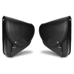 Satteltaschen Paar passend für Suzuki Intruder M 1500/ 1600/ 1800 R/ R2 Craftride Indiana 2x 10L schwarz