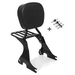 Sissybar passend für Harley Davidson Sportster 1200 Low 07-09 Craftride inkl. Gepäckträger und Docking Kit schwarz