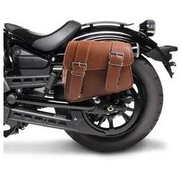 Satteltasche passend für Chopper / Custombike Montana Craftride 8Ltr links in braun CB32447