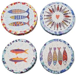 Signes Grimalt - Taschenspiegel im Fisch-Design, 4er-Pack