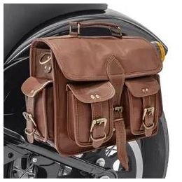 Satteltasche passend für Chopper / Custombike Custom Vintage Tasche Craftride SV3 braun CB30339