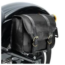 Satteltasche passend für Chopper / Custombike Custom Vintage Tasche Craftride SV1 schwarz CB30336