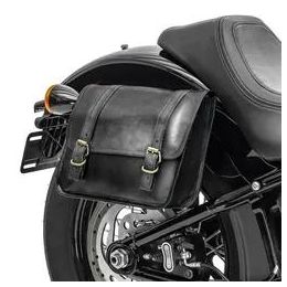 Satteltasche passend für Chopper / Custombike Sport Vintage Tasche Craftride SV6 rechts 6Ltr schwarz CB30802