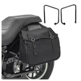 Satteltaschen mit Halter SB3 passend für Chopper / Custombikes 1200 Nightster 08-12 Canvas 36L Craftride