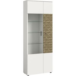 ebuy24 - Prisma Vitrinenschrank 2 Türen weiß.