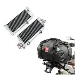 Kühler Radiator passend für KTM EXC 125 / 200 / 250 / 300 2-Takt 2008-2015 + Hecktasche Drybag XF60 Wasserdicht Volumen 60l