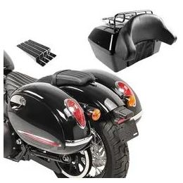 Topcase Set passend für Chopper / Custombike Custom mit Seitenkoffer BM4 Craftride CB53048