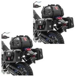 2x Motorrad Satteltaschen mit Hecktasche Bagtecs RB25 + XF40 Drybag 90 Liter Spar-Set