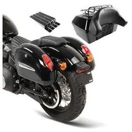 Topcase Set passend für Chopper / Custombike Sport mit Seitenkoffer MG2 Craftride CB52918