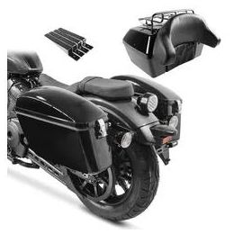 Topcase Set passend für Chopper / Custombike Sport mit Seitenkoffer DL6 Craftride CB53042