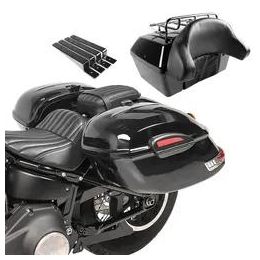 Topcase Set passend für Chopper / Custombike Sport mit Seitenkoffer DW3 Craftride CB52917