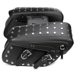 Satteltasche passend für Chopper / Custombike Muscle Craftride VH6 schwarz CB31049